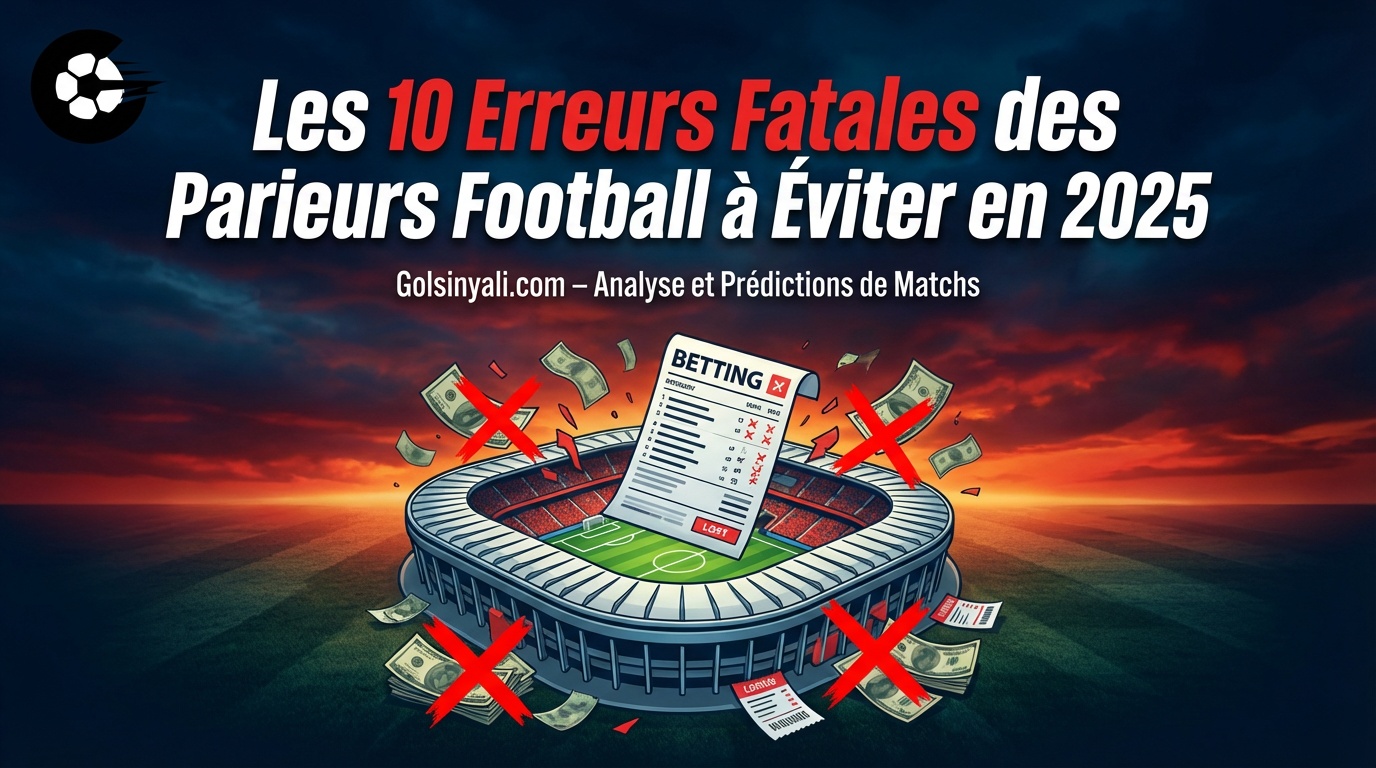Les 10 Erreurs Fatales des Parieurs Football à Éviter en 2025 | Gol ...
